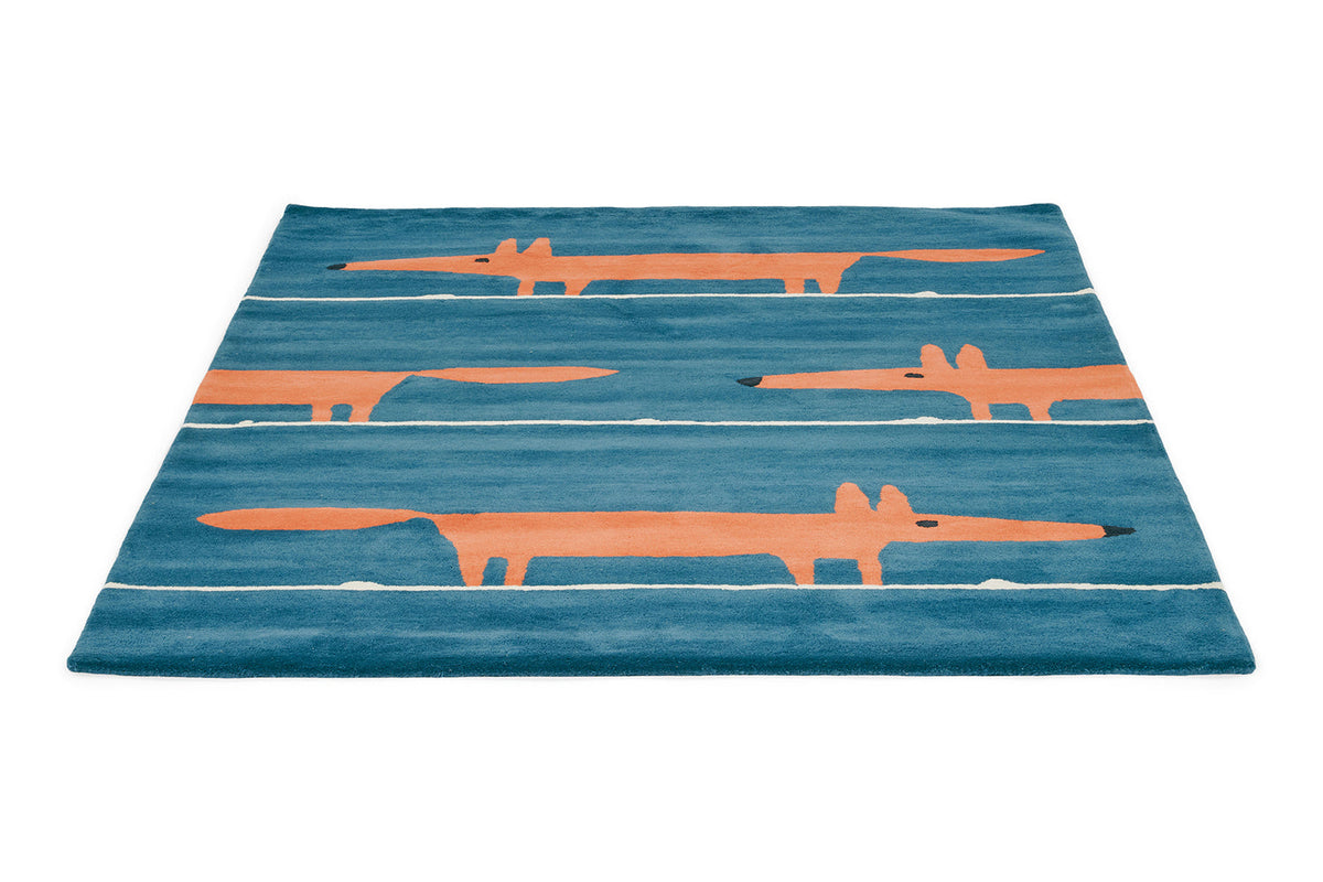 Scion Mr Fox Denim Rug - 25318 – RugsDirect