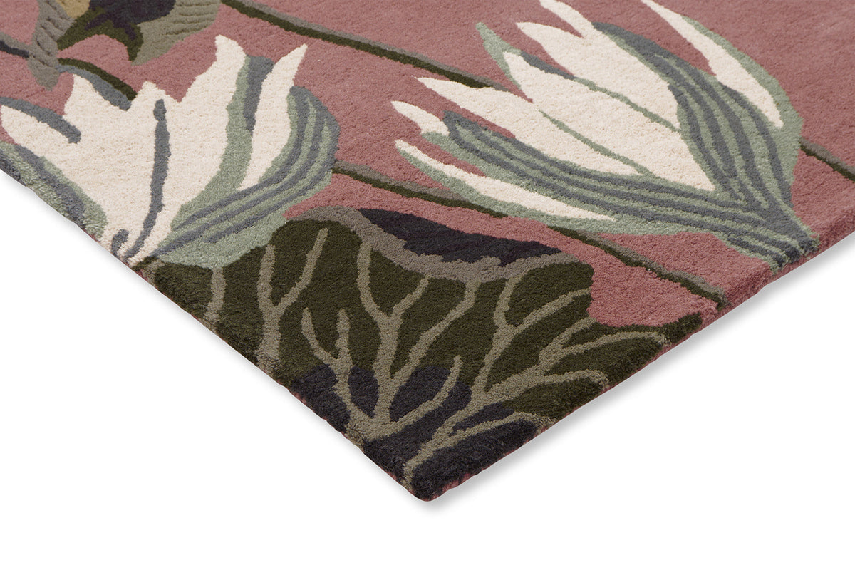 Wedgwood Waterlily Dusty Rose Rug - 038602 – RugsDirect