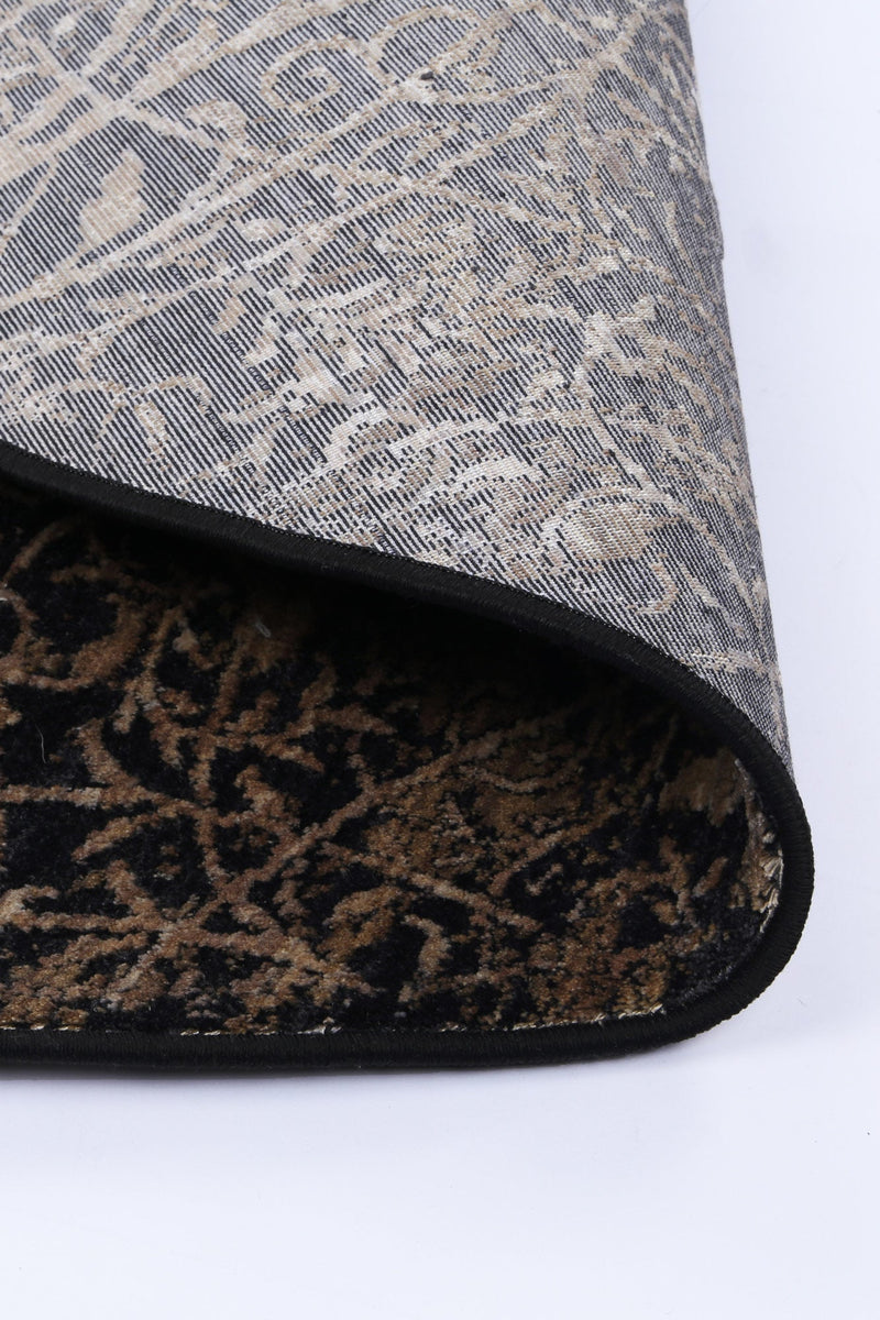 Brooklyn Intricate Floral Gold Round Rug – RugsDirect