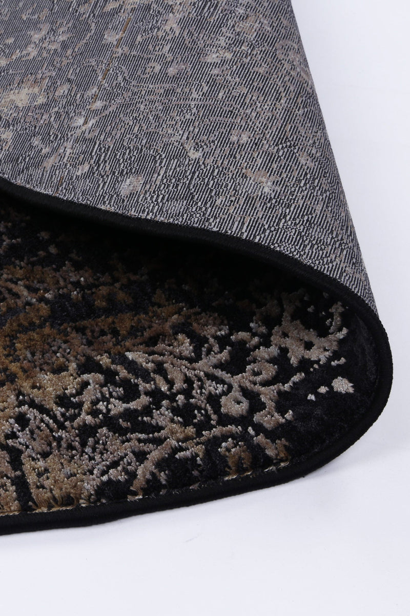 Brooklyn Distressed Medallion Gold Round Rug – RugsDirect